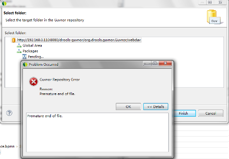 Guvnor repository error：premature end of file. - Techyv.com